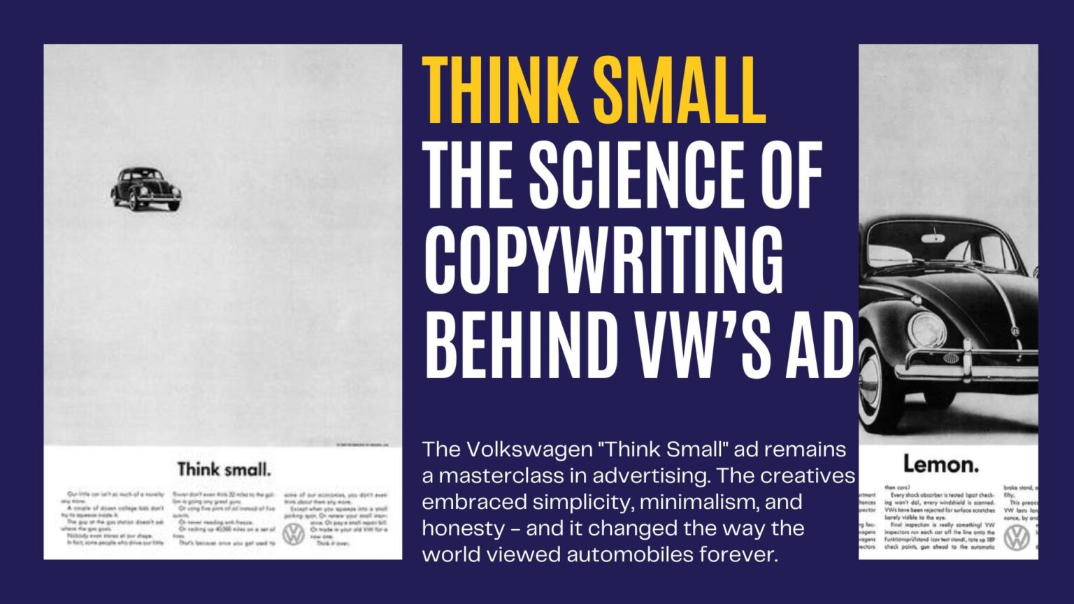 "Think Small" – The Science of Copywriting Behind VW's Revolutionary Ad ...