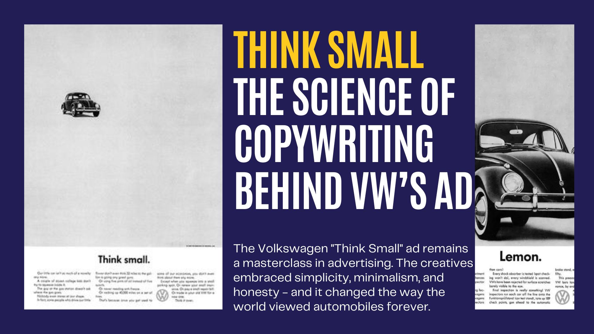 "Think Small" – The Science of Copywriting Behind VW's Revolutionary Ad ...